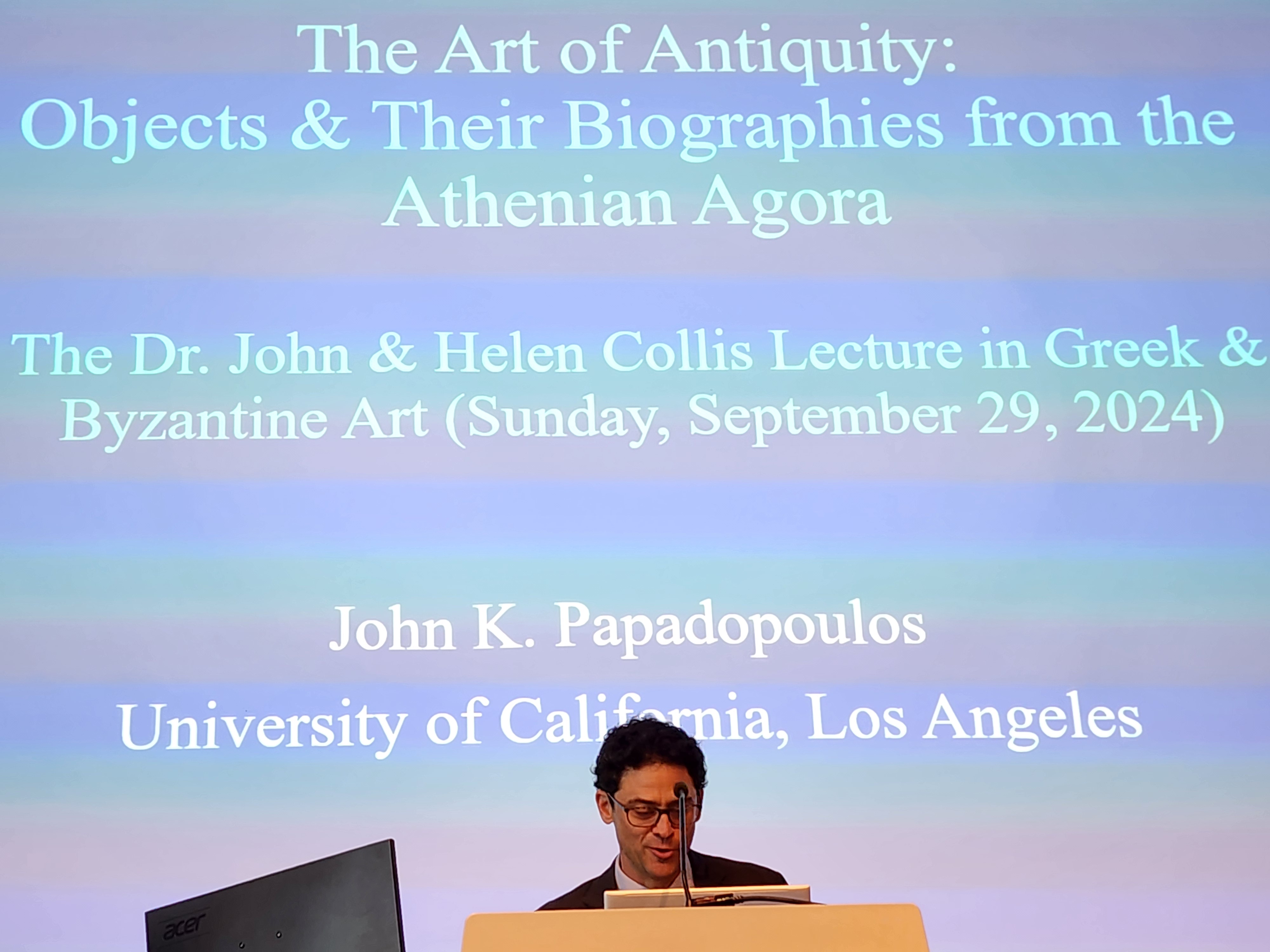 Dr. John and Helen Collis Lectures of Ancient Greek & Byzantine Art ...